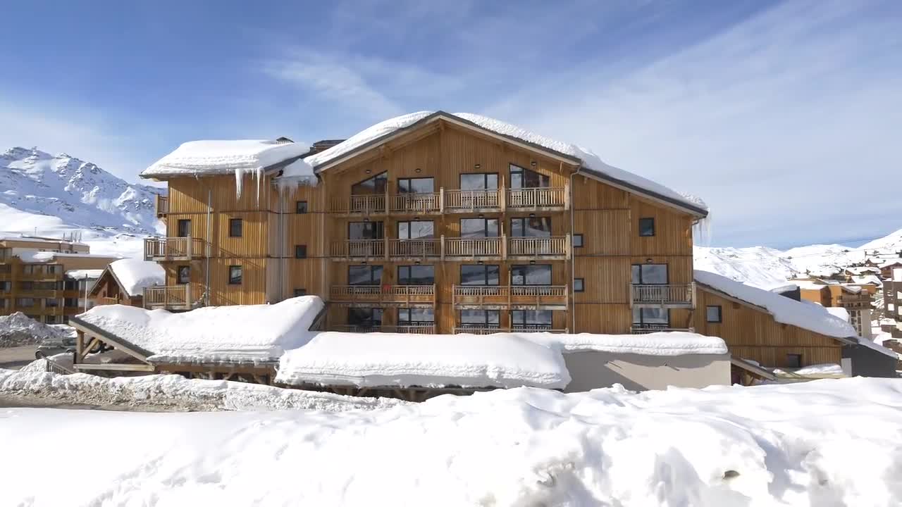 Hotel In Val Thorens, France - Stock Video | Motion Array