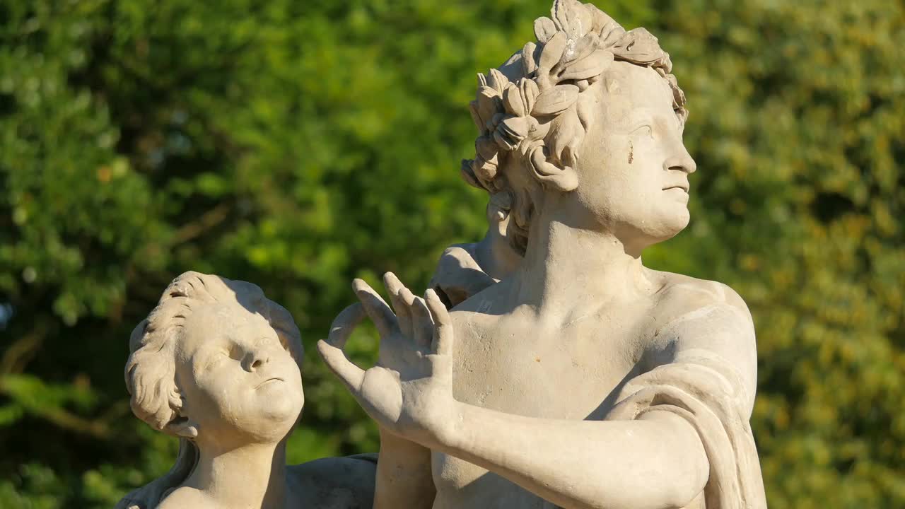 Hermaphroditus And Salmacis Statue... - Stock Video | Motion Array