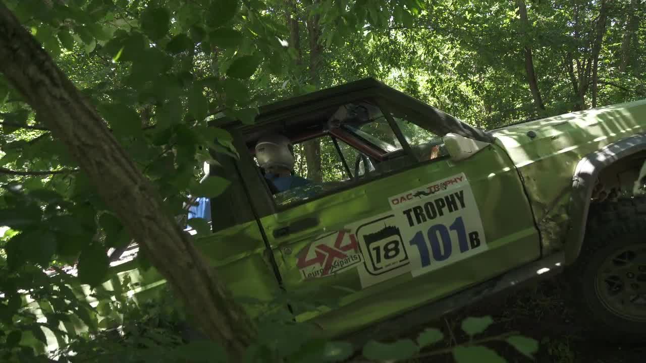 Offroad Car Diving On A Slope - Stock Video | Motion Array