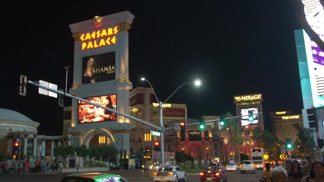 Caesars Palace Las Vegas Strip At Night