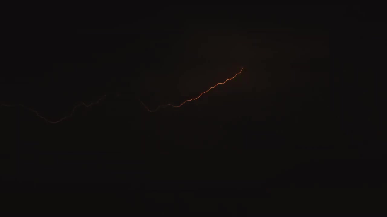Stormy Sky With Yellow Lightning... - Stock Video | Motion Array