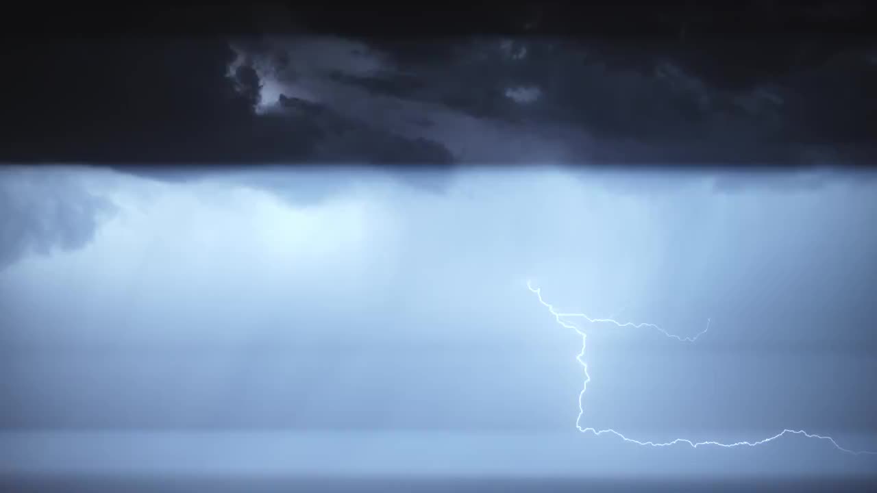 Stormy Sky With Lightning Flashing... - Stock Video | Motion Array