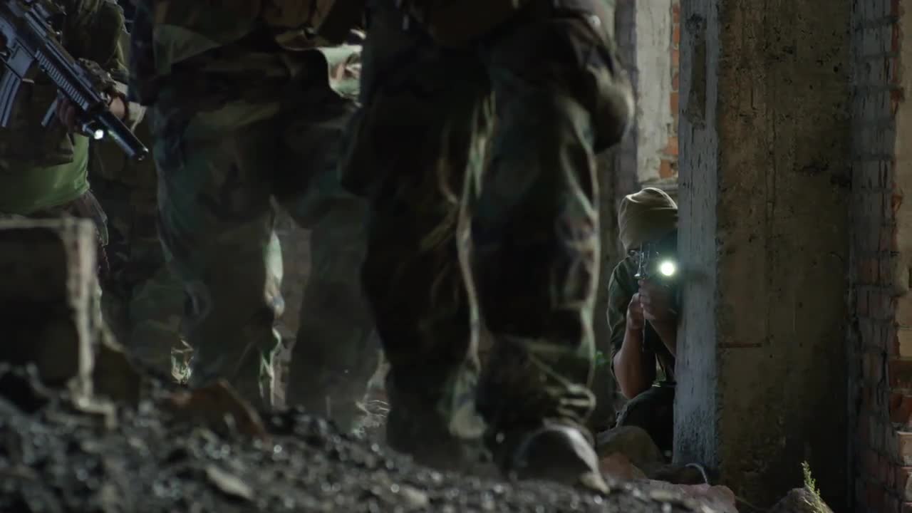 Special Forces Squad Walking... - Stock Video | Motion Array