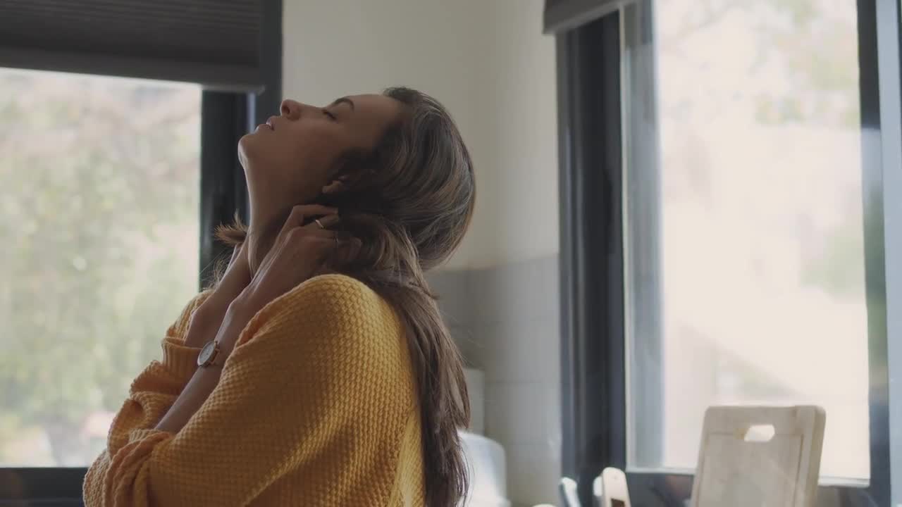 A Woman Trying To Calm Down After... - Stock Video | Motion Array
