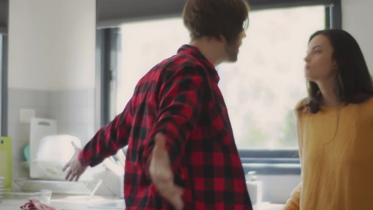 Couple Having A Big Fight, Pushing... - Stock Video | Motion Array