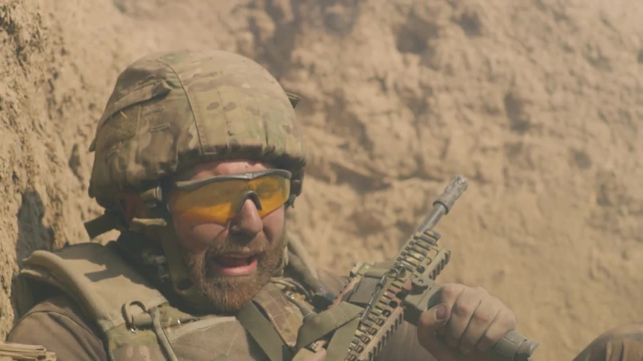 Scared Soldier In A Trench - Stock Video | Motion Array