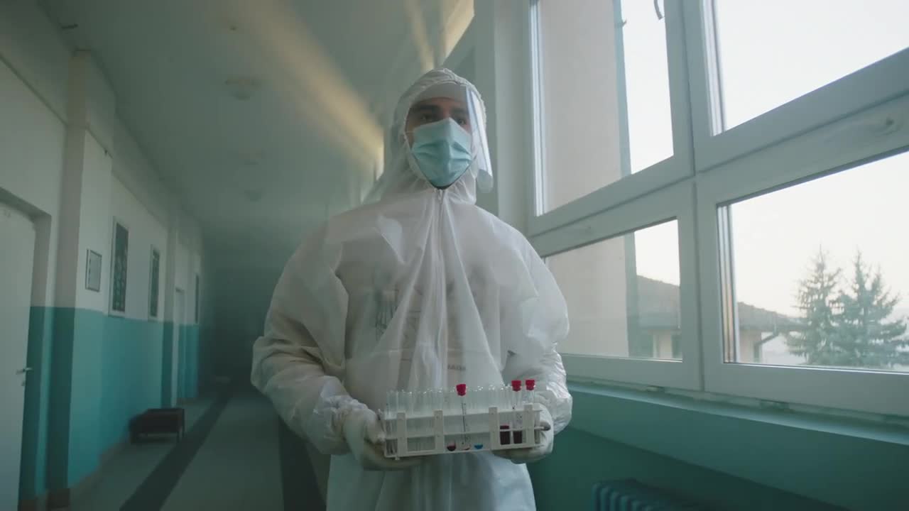Carrying Medical Samples - Stock Video | Motion Array
