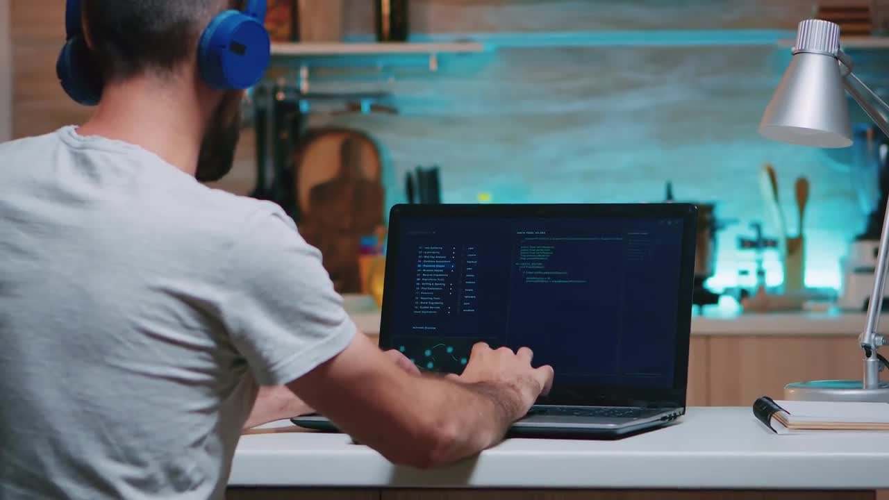Hacker Writing New Code - Stock Video | Motion Array