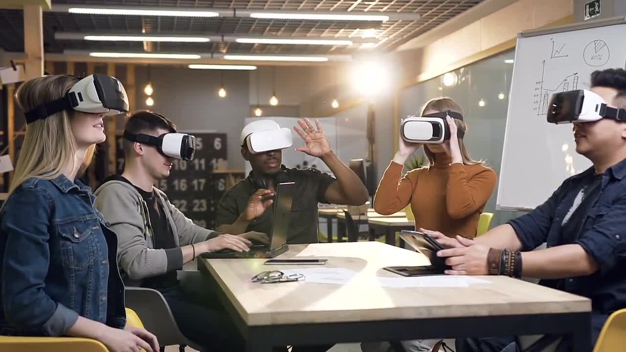 People Working And Using VR - Stock Video | Motion Array