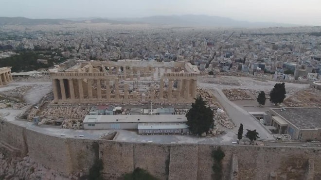 Aerial View Of Acropolis