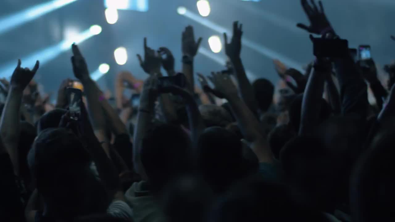 Excited Fans Dancing At The Concert - Stock Video | Motion Array