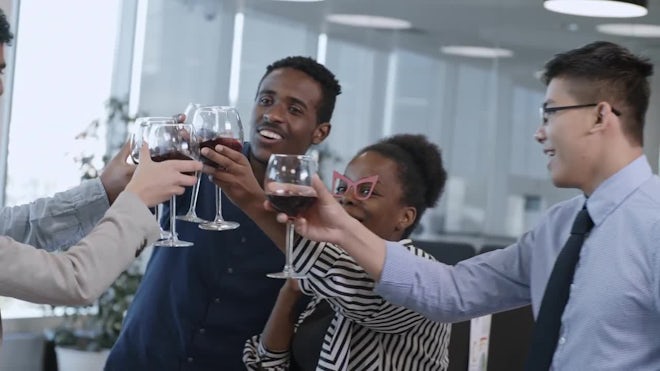 office party drinking