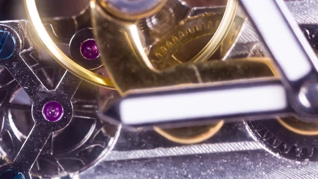 Cogs And Wheels Inside A Watch - Stock Video | Motion Array