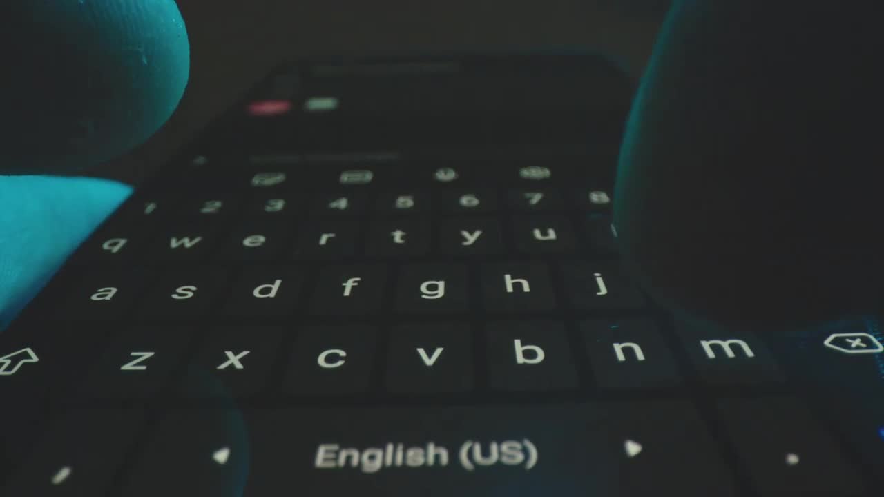 Typing A Message On A Smartphone - Stock Video | Motion Array