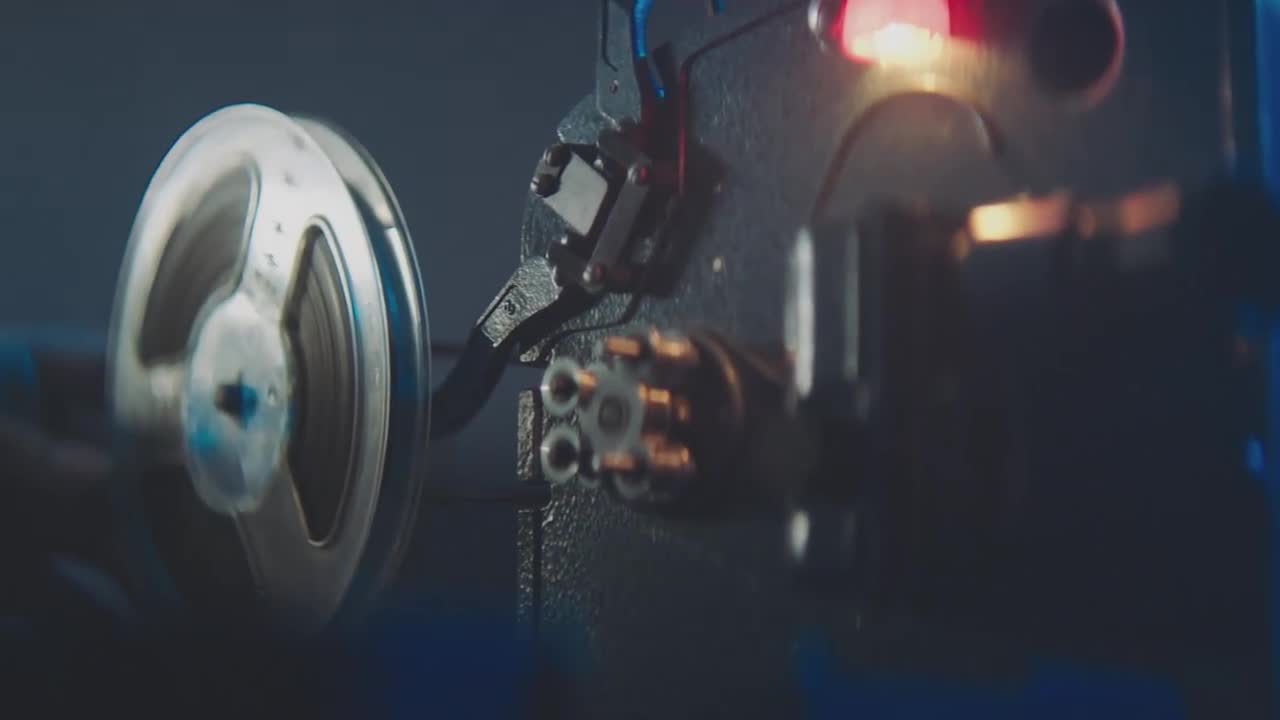 Opening Vintage Projector - Stock Video | Motion Array