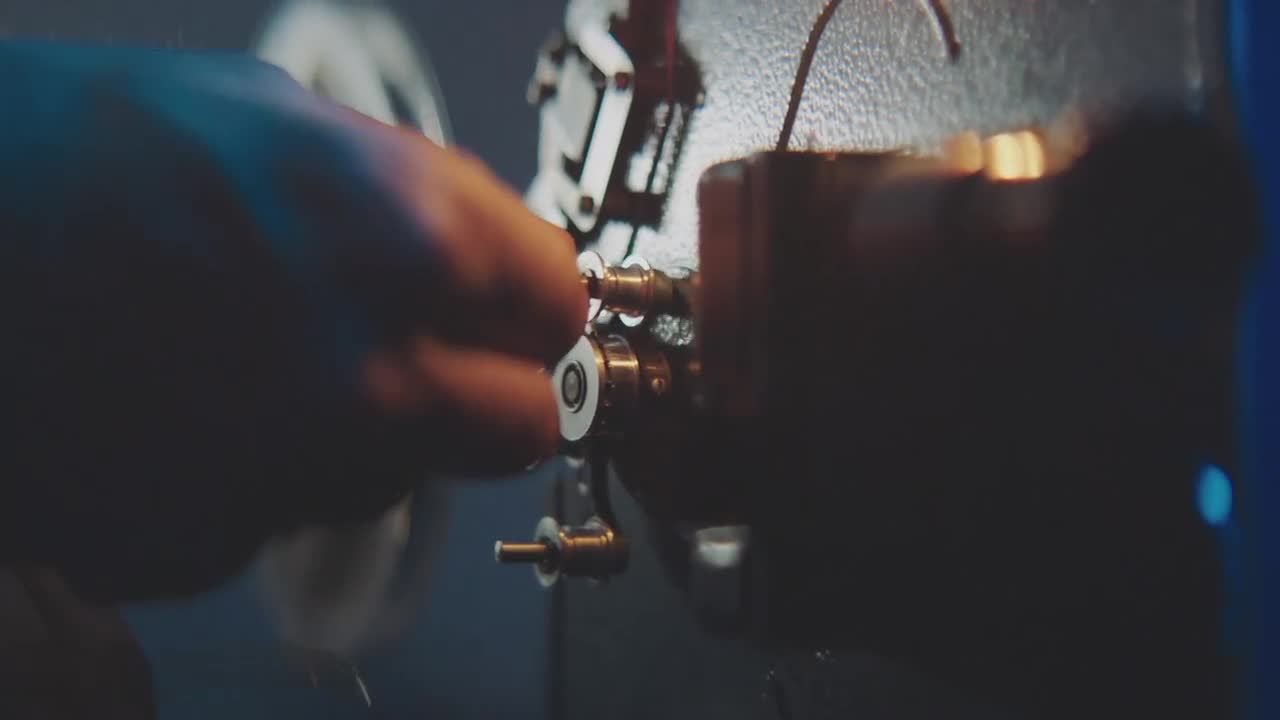 Setting Up The Film Reel - Stock Video | Motion Array