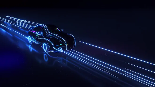 Blue Neon Car Wallpaper Designs Neon Racing Car Wallpaper For Boys