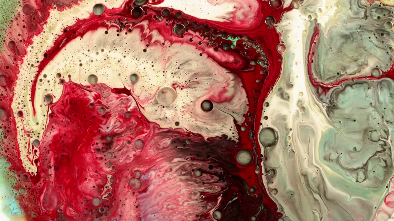 Red And White Colors Mixing - Stock Video | Motion Array
