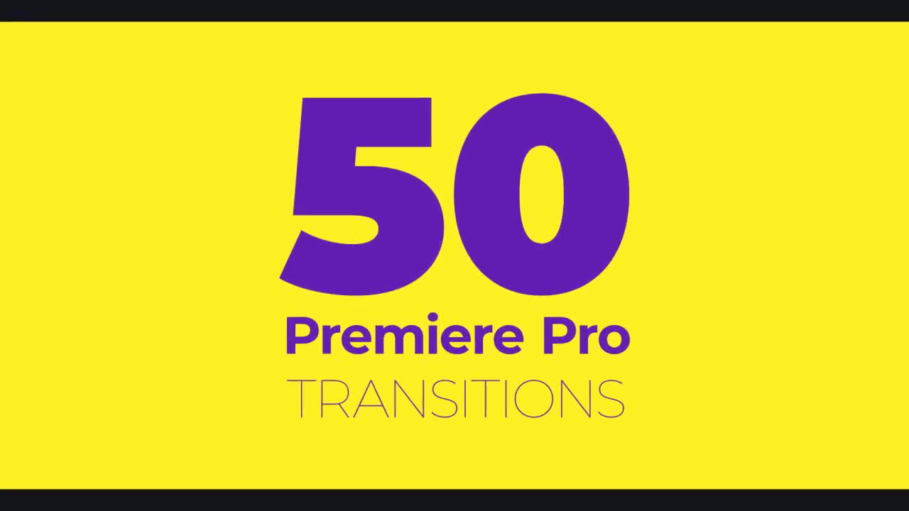 50 Transitions - Motion Graphics Templates | Motion Array