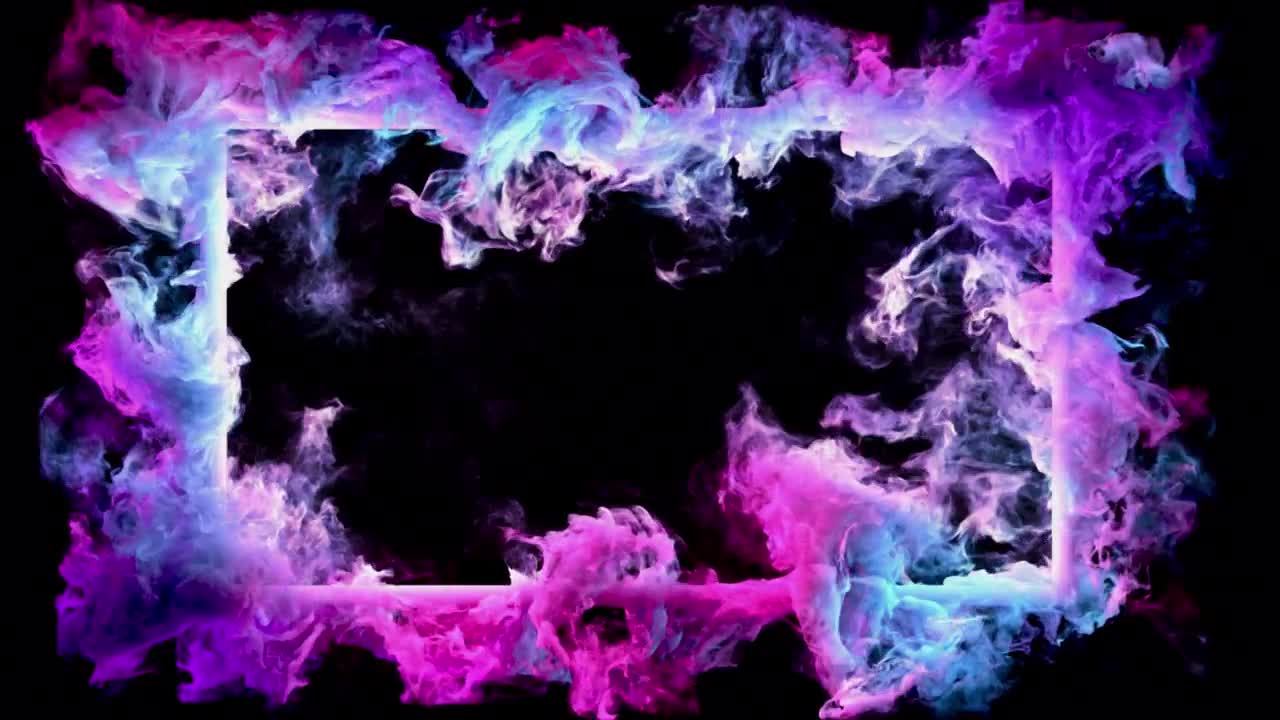 Colorful Smoke Frame Loop - Stock Motion Graphics | Motion Array