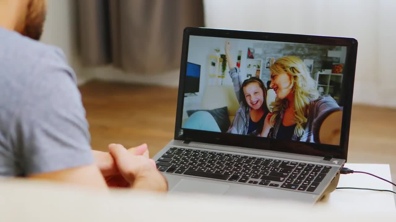 Video Call With Family - Stock Video | Motion Array
