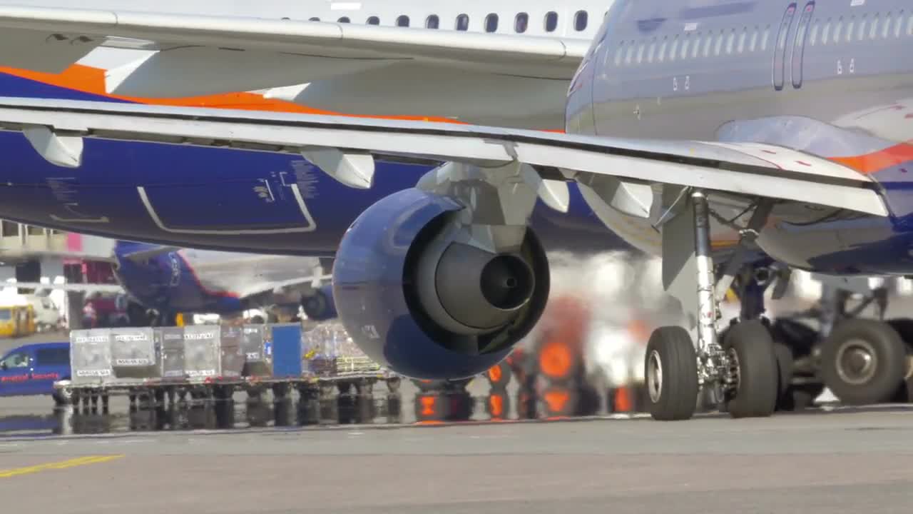 Planes Moving On A Runway - Stock Video | Motion Array