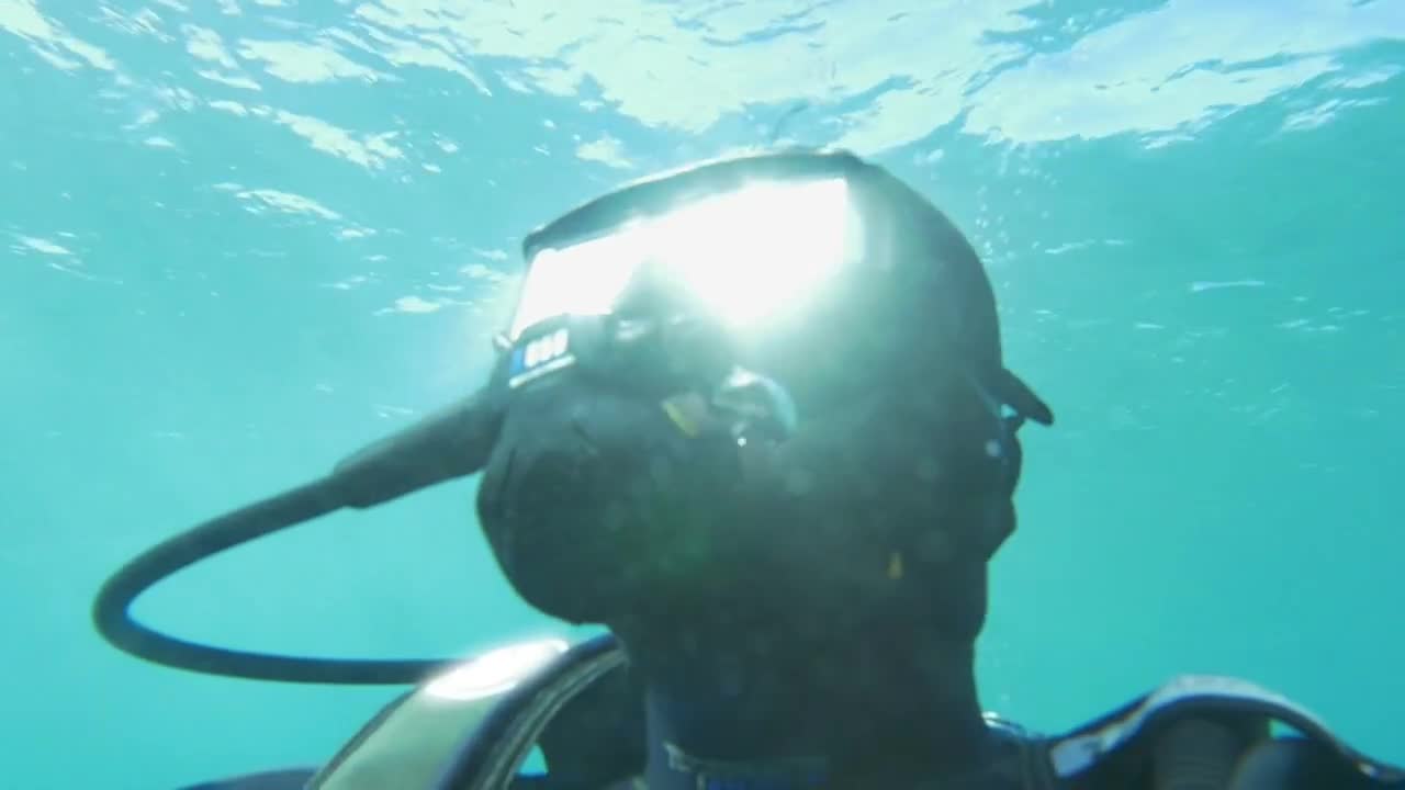 Scuba Diver Breathing - Stock Video | Motion Array