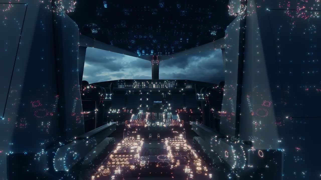 Digital Airplane Cockpit - Stock Motion Graphics | Motion Array