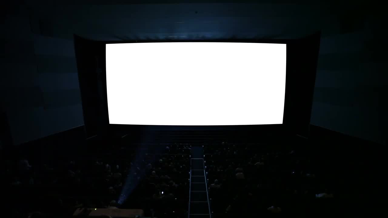 White Cinema Screen - Stock Video | Motion Array