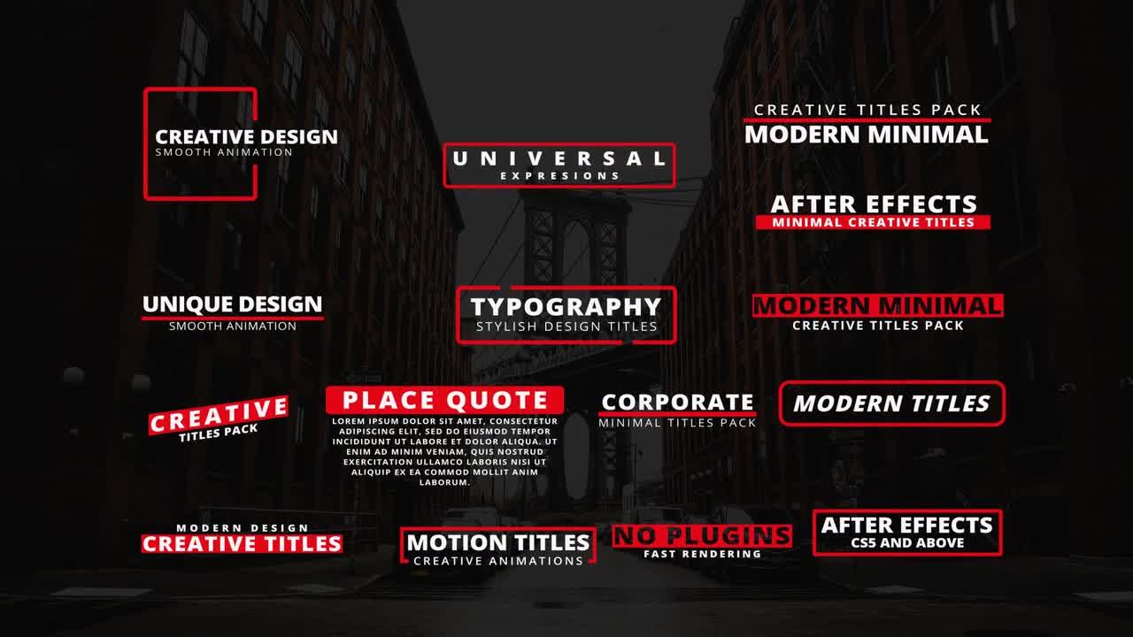 Modern Titles - Motion Graphics Templates | Motion Array