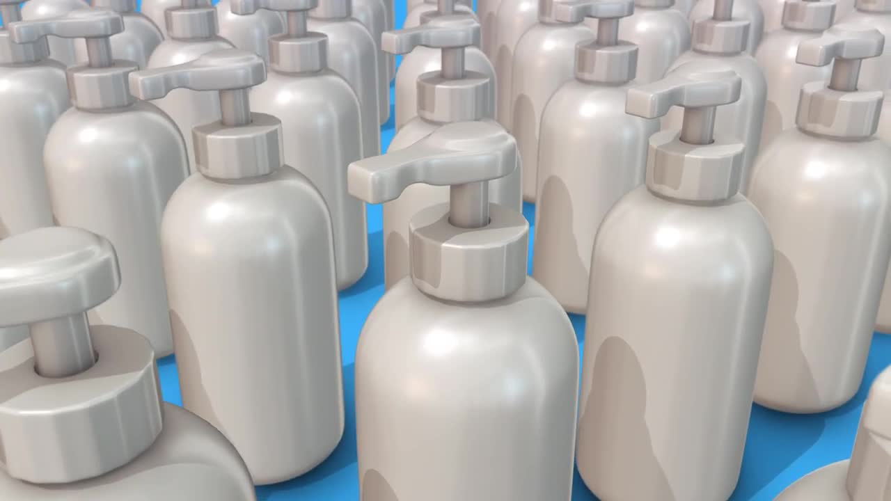 Hand Soap Dispensers Loop - Stock Motion Graphics | Motion Array