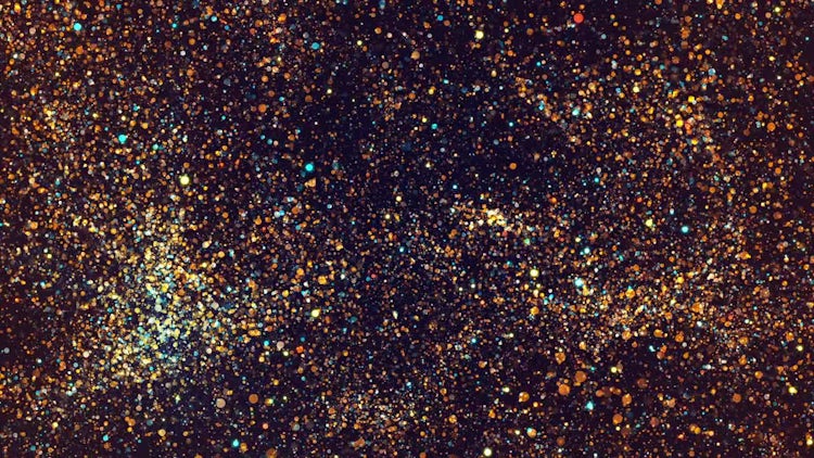 Gold With Blue Glitter Background - Stock Motion Graphics | Motion Array