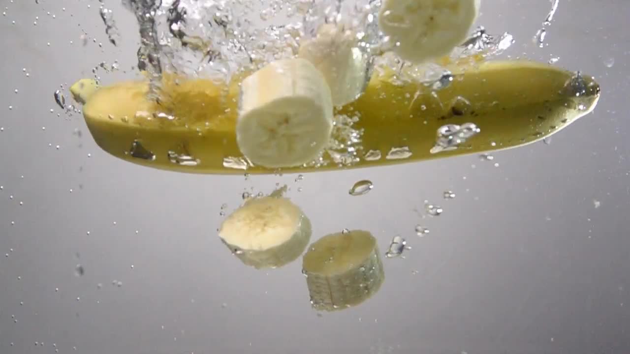 Bananas Under Water - Stock Video | Motion Array