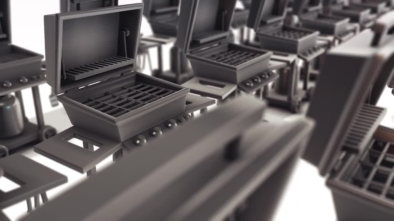 Barbecue Grills Loop - Stock Motion Graphics | Motion Array