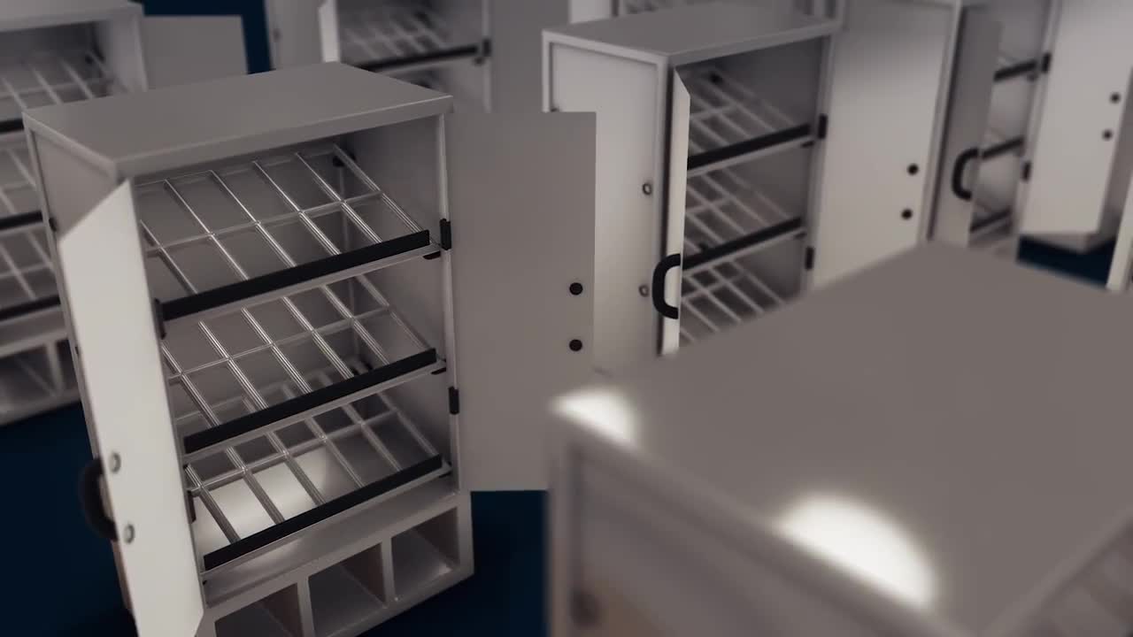 Rows Of Storage Shelves - Stock Motion Graphics | Motion Array