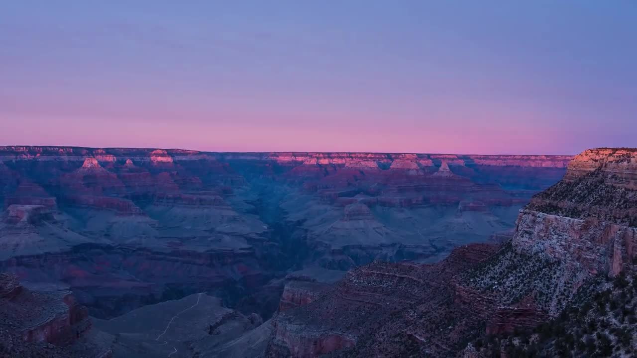 Beautiful Sunset Over Canyon Landscape - Stock Video | Motion Array