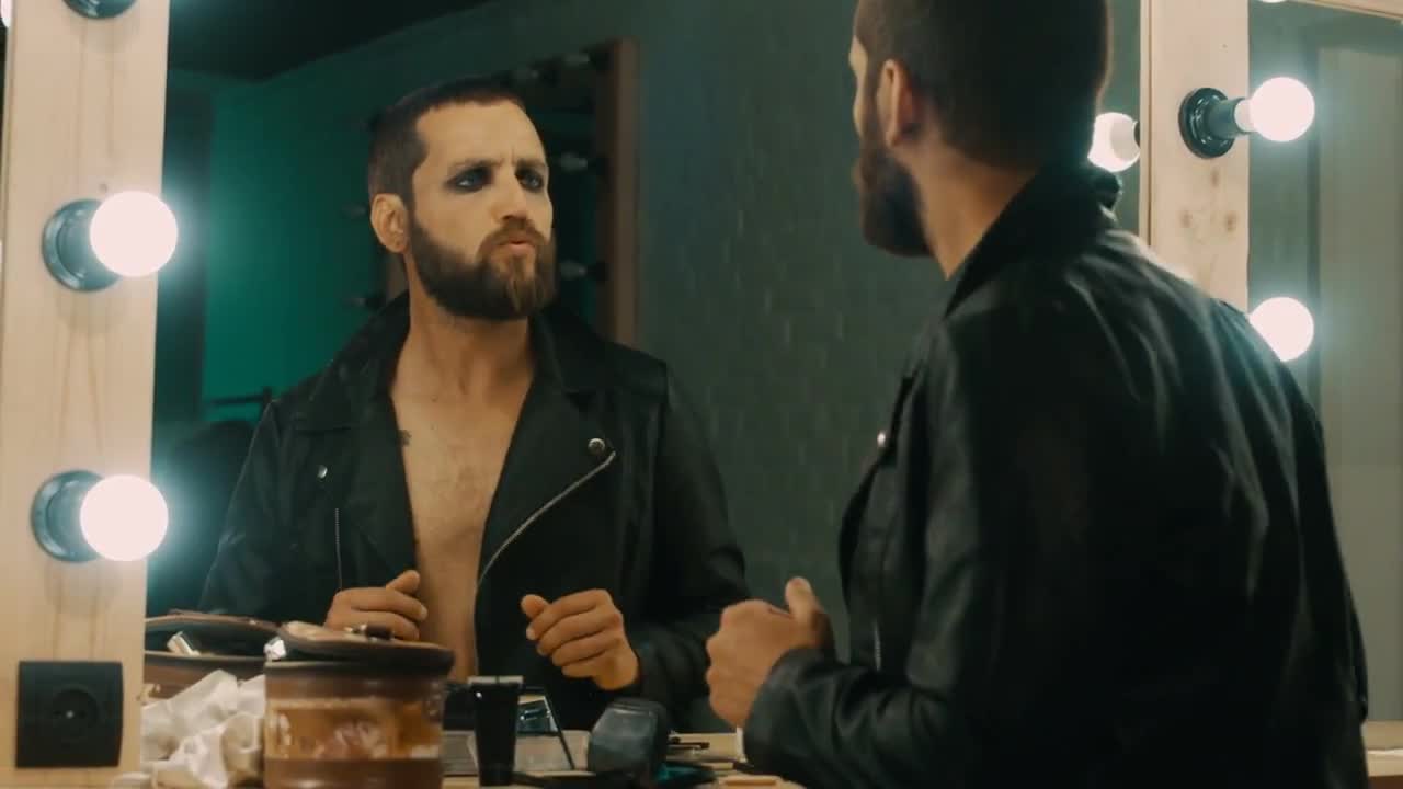 Male Actor Putting On Makeup - Stock Video | Motion Array