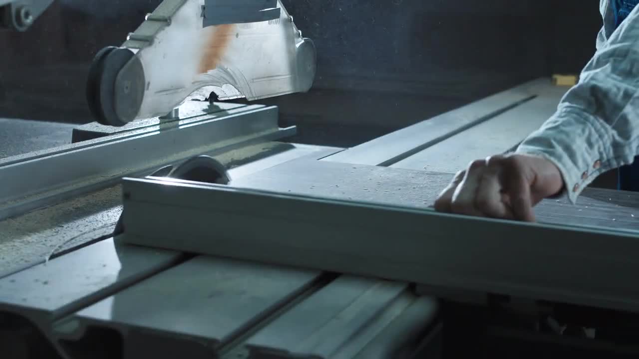 Worker Cutting Detail - Stock Video | Motion Array