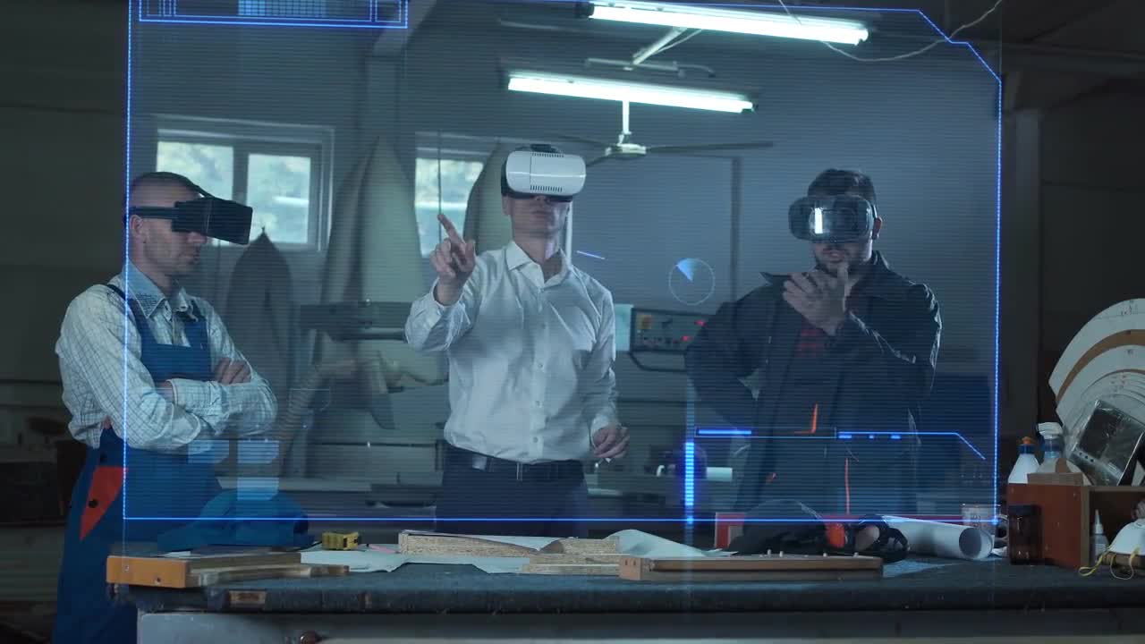 Men In VR Headsets - Stock Video | Motion Array