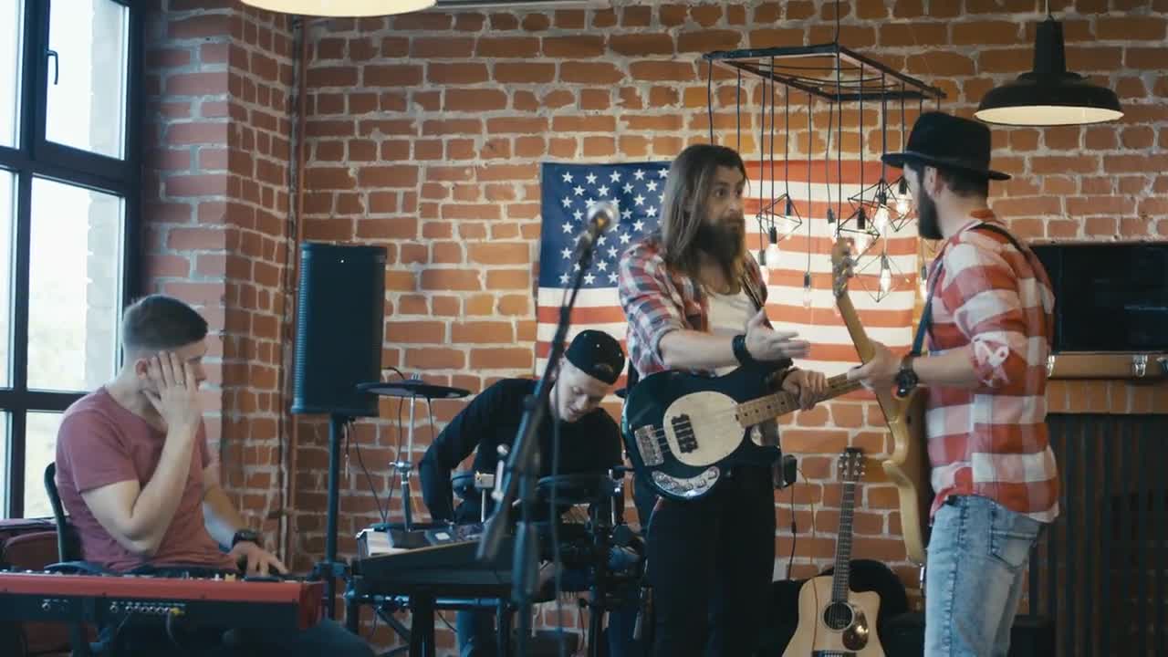 Fighting Band Members - Stock Video | Motion Array