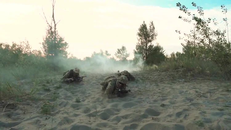 Soldiers Army Crawl - Stock Video | Motion Array