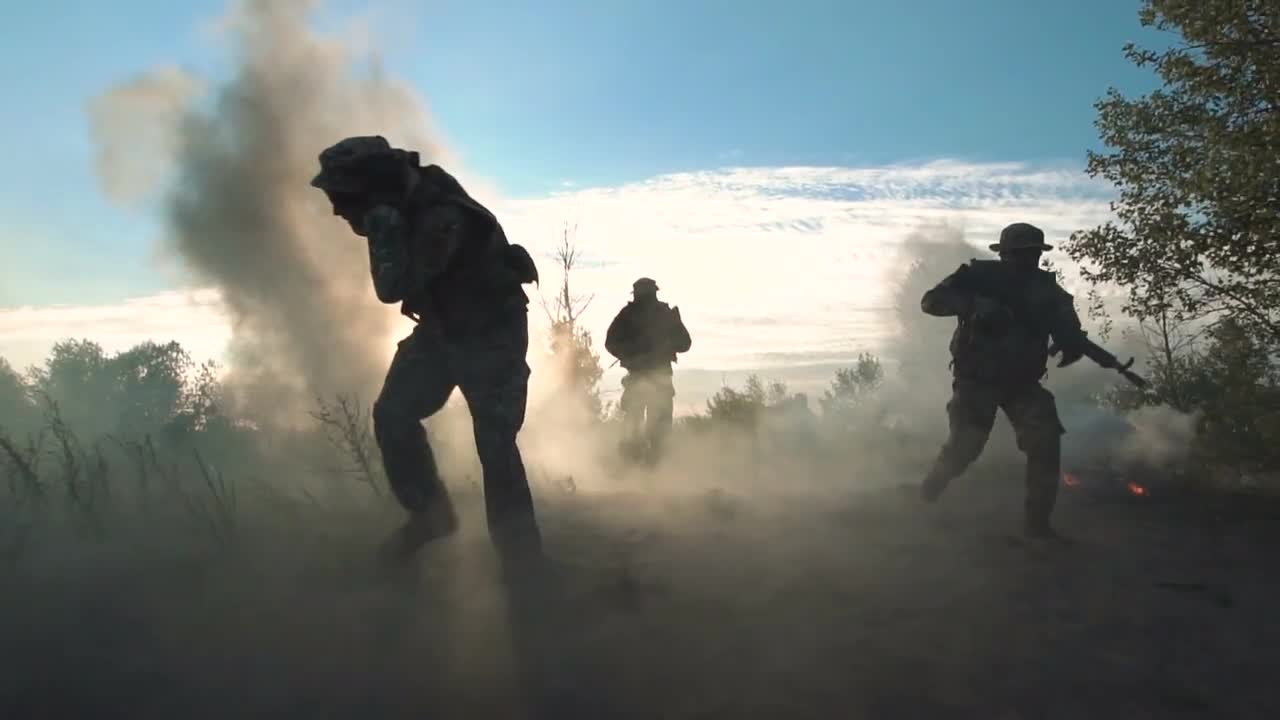 Explosion On Battlefield - Stock Video | Motion Array