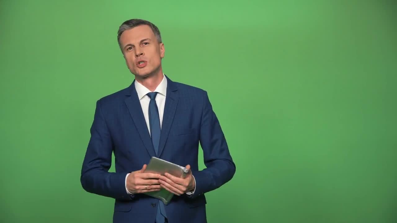 Man Reporting - Stock Video | Motion Array