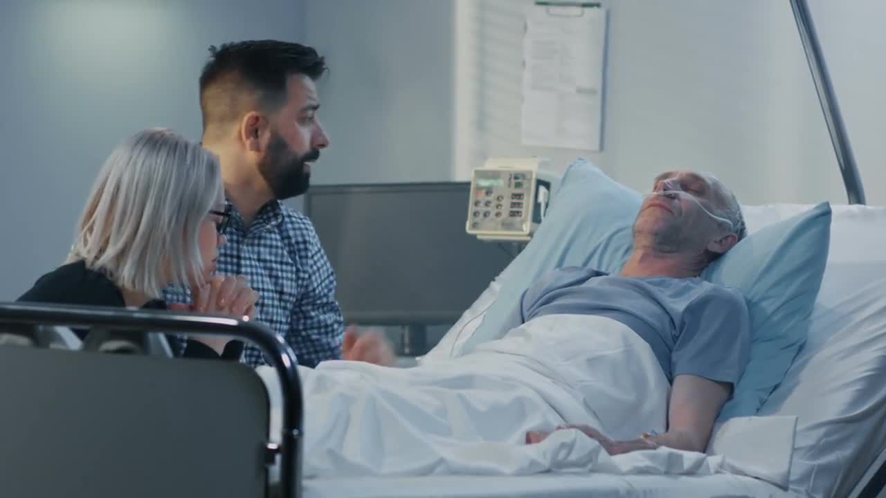 Distressed Family Hospital Visit - Stock Video | Motion Array