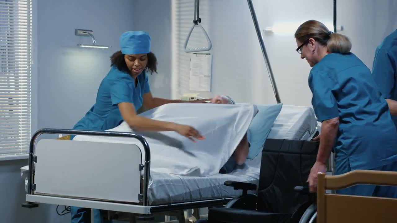 Patient Entering Hospital Room - Stock Video | Motion Array
