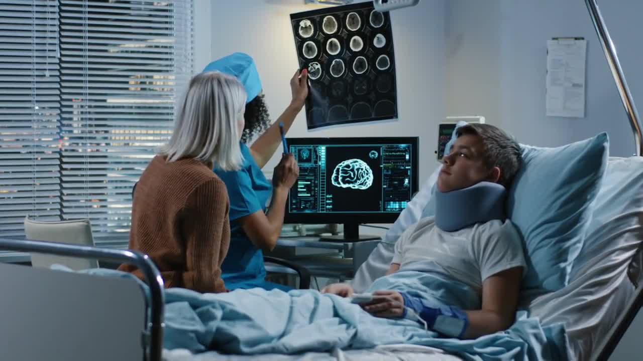 Doctor Explaining Medical Condition - Stock Video | Motion Array