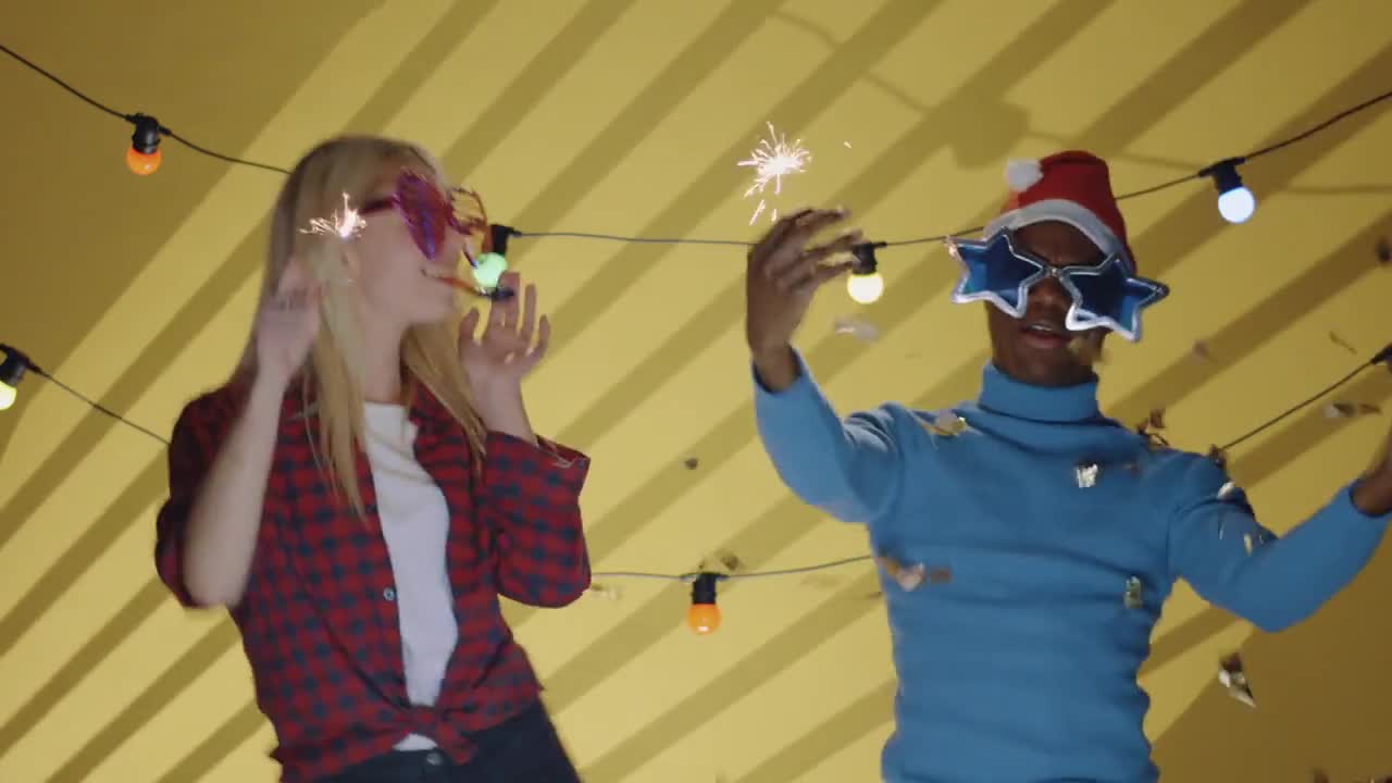 Christmas Party Dancing - Stock Video | Motion Array