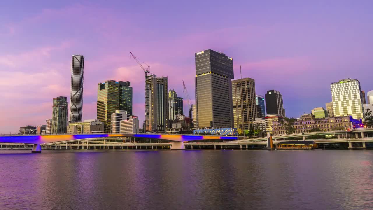 Time Lapse Of Brisbane City - Stock Video | Motion Array