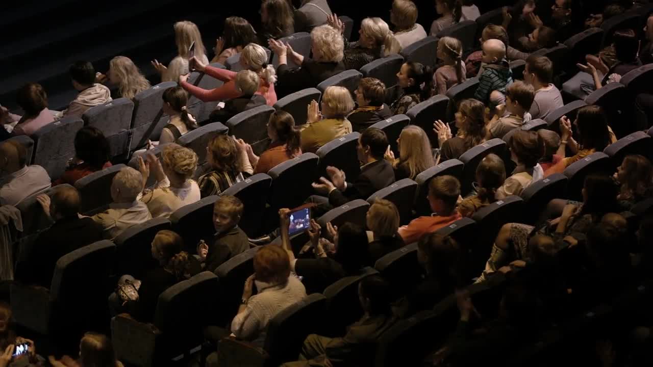 Theatre Audience Applauding - Stock Video | Motion Array