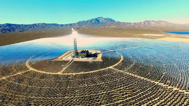 Mojave Solar Power Farm - Stock Video | Motion Array